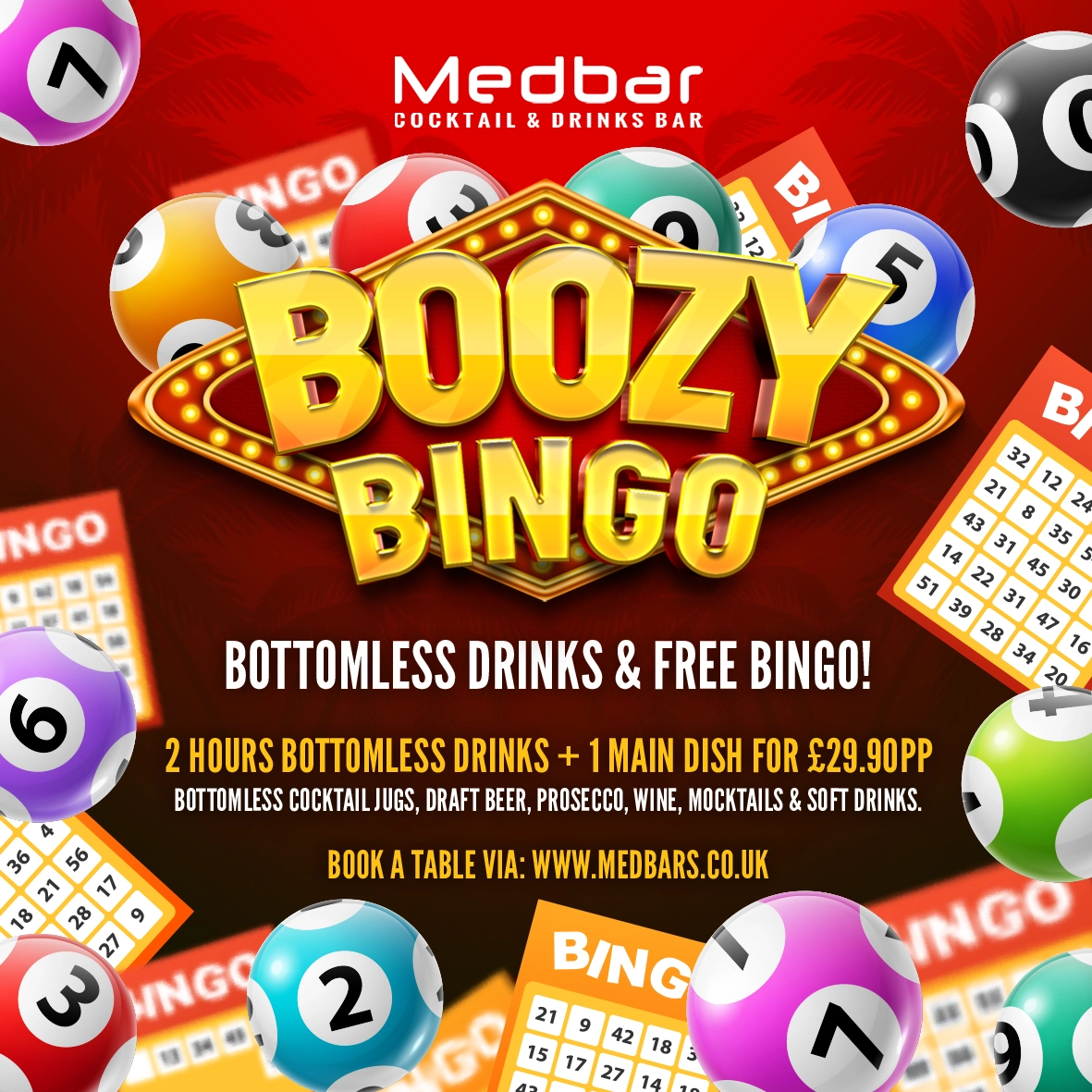 Boozy Bingo at Medbar Southampton